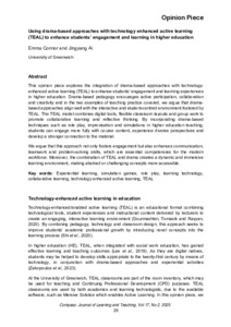 Greenwich Academic Literature Archive - Using drama-based approaches with Technology Enhanced ...